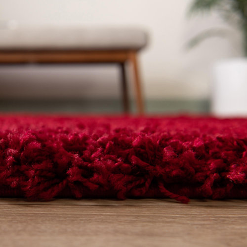 Ebern Designs Angeline Performance Cherry Red Rug & Reviews | Wayfair