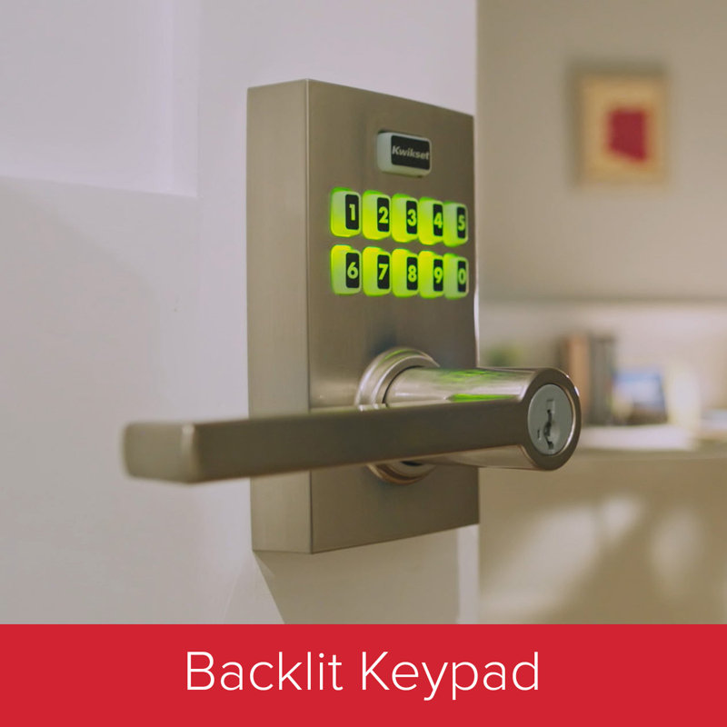 Kwikset Electronic Door Lever with SmartKey & Reviews | Wayfair