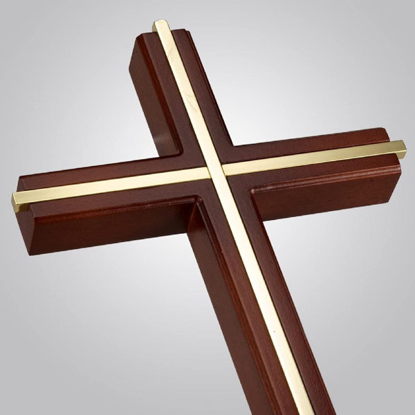 Trinx Wall Cross, Catholic Wooden Wall Décor | Wayfair