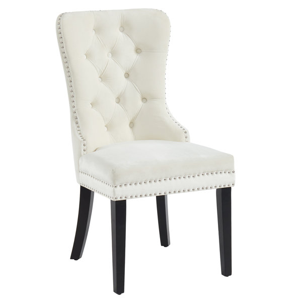 Gracie Oaks Kestrel Tufted Velvet Solid Back Parsons Chair & Reviews ...