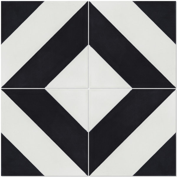 Villa Lagoon Tile Diagonal Four A 8" x 8" Patterned Wall & Floor Tile ...