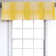 East Urban Home Abstract Sateen Ruffled 54'' Window Valance in Yellow ...