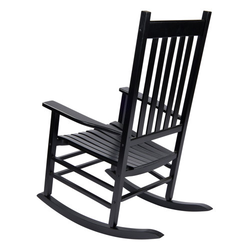 Red Barrel Studio® Emjay Poplar Outdoor Rocking Chair & Reviews | Wayfair