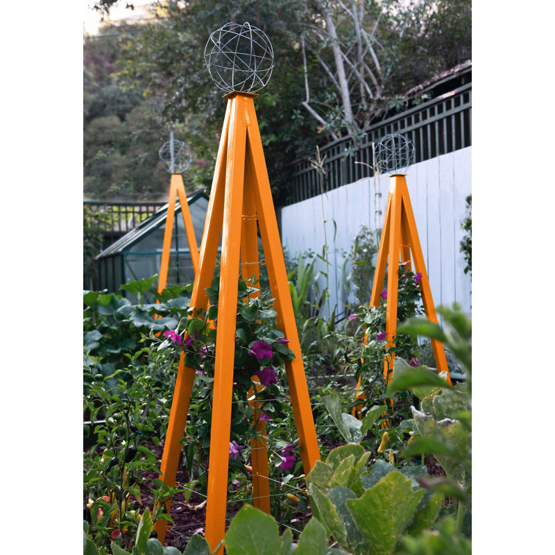 Ebern Designs Ambur Steel Obelisk Trellis & Reviews | Wayfair