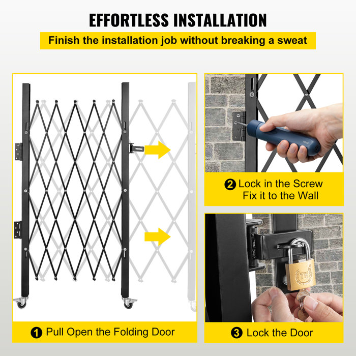 Vevor Single Folding Metal Gate & Reviews | Wayfair