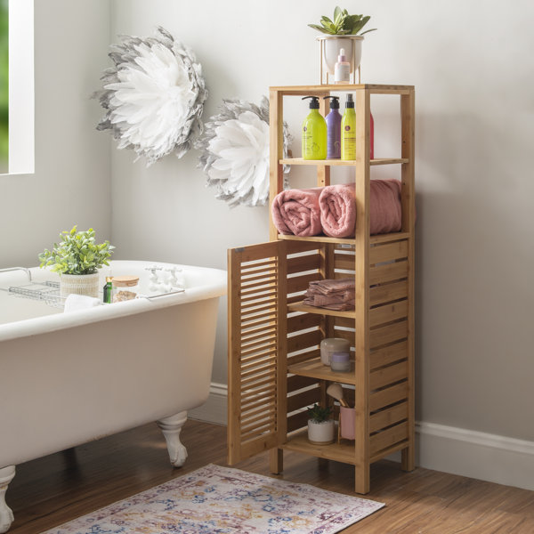 Dotted Line™ Ayden Solid Wood Freestanding Linen Cabinet & Reviews ...