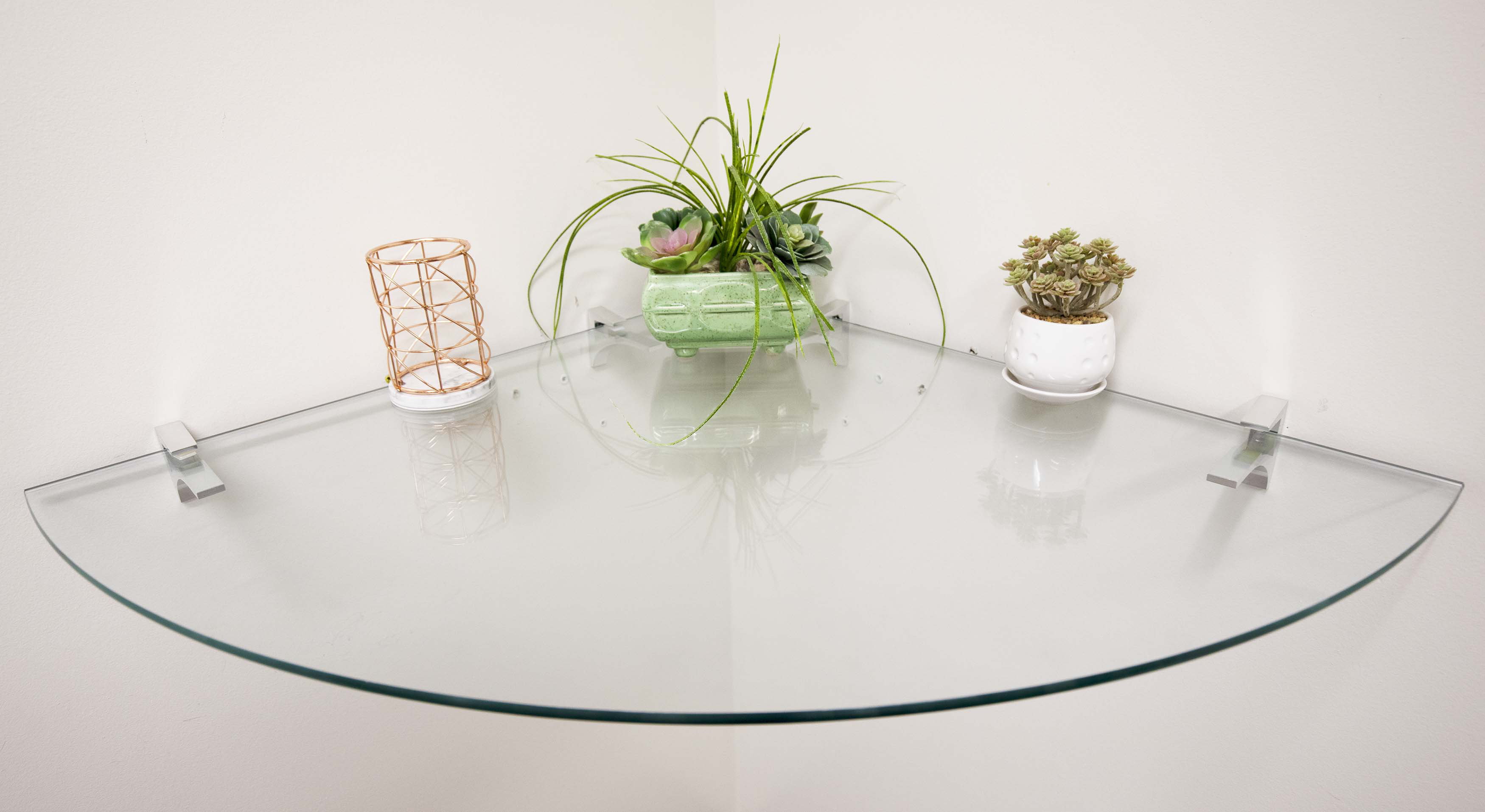 Latitude Run® Rayne Glass Shelving | Wayfair