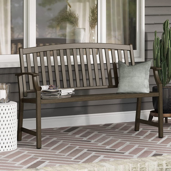 Red Barrel Studio® Trendarius Metal Outdoor Bench & Reviews | Wayfair
