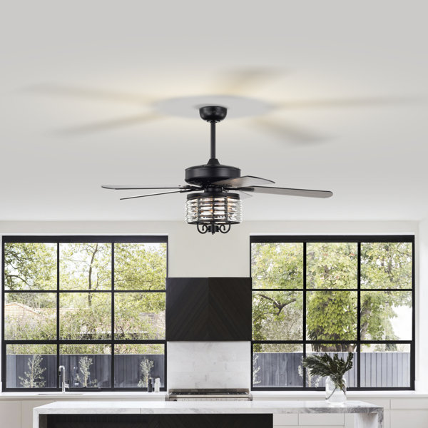 Red Barrel Studio® Leday 52'' Ceiling Fan with Light Kit | Wayfair