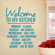 Charlton Home® Welcome to My Kitchen Wall Decal & Reviews | Wayfair