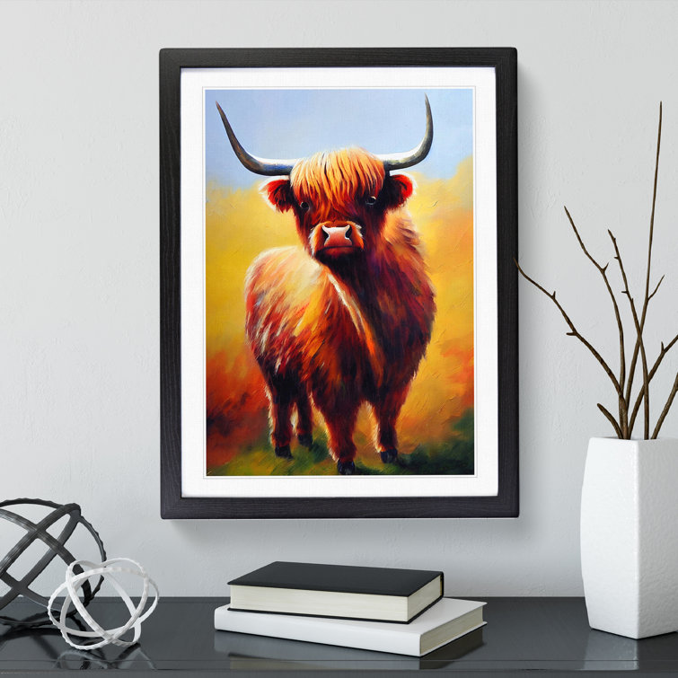 Natur Pur Resplendent Highland Cow - Picture Frame Graphic Art ...