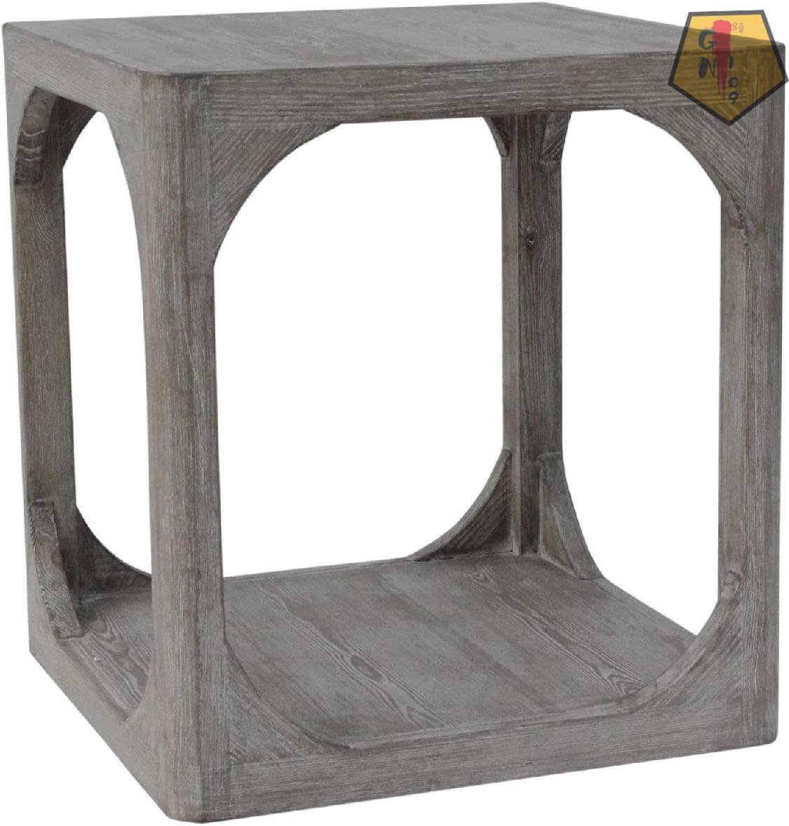GN109 24'' Tall Solid Wood Floor Shelf End Table | Wayfair