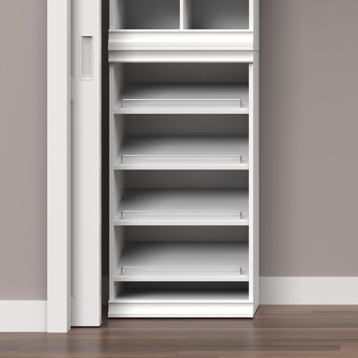 ClosetMaid Modular Storage 21.38" W Shoe Shelf Unit with 4 Shelves ...