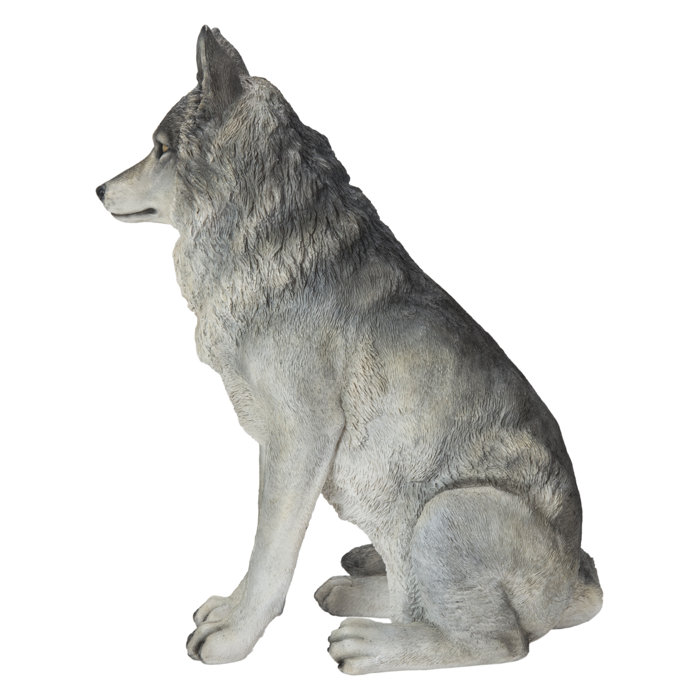 Hi-Line Gift Ltd. Sitting Wolf Statue | Wayfair