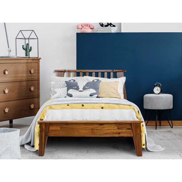 Acacia-wood-bed-frame | Wayfair