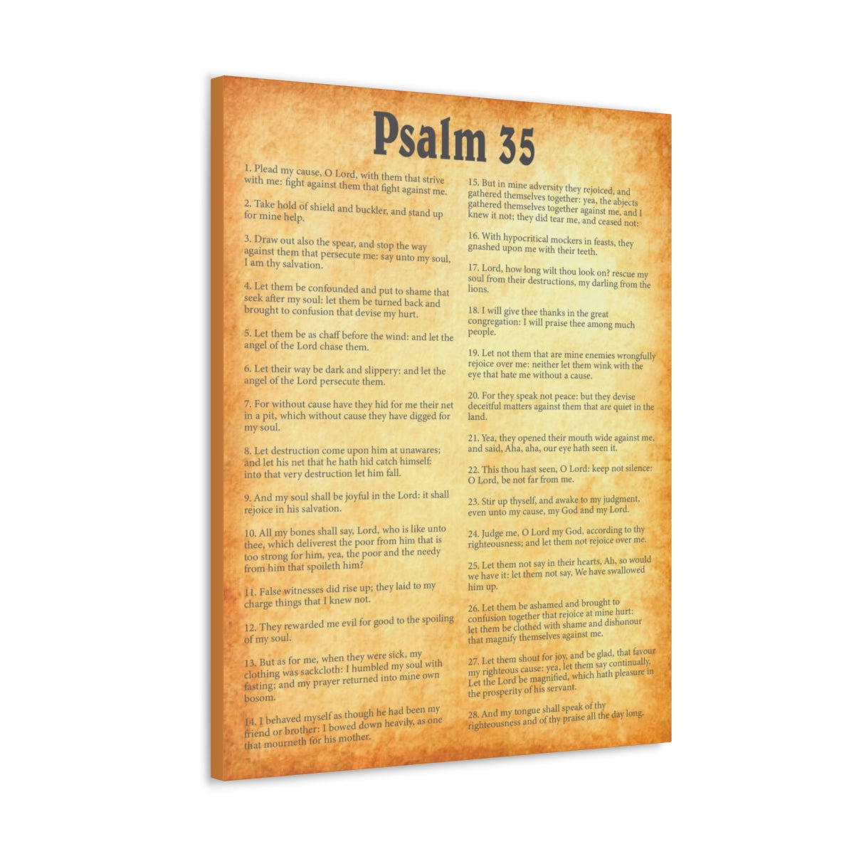 Trinx Psalm 35 - Wrapped Canvas Textual Art | Wayfair