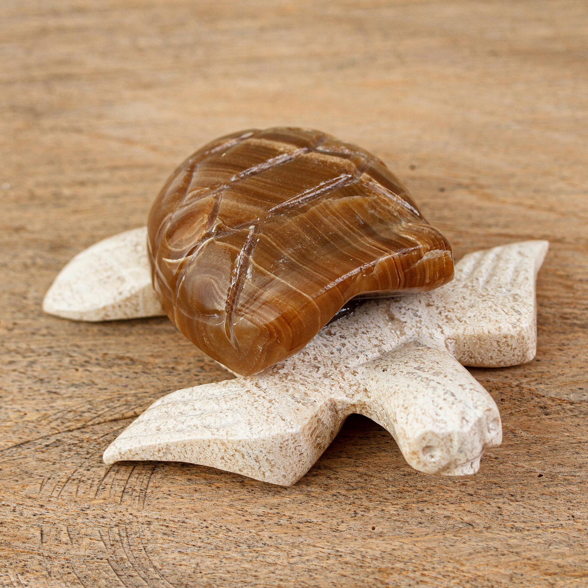 Bay Isle Home Makale Nesting Turtle Marble Sculpture | Wayfair