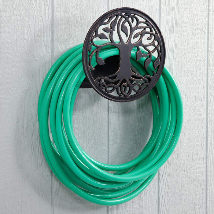 Liberty Garden Aluminum Wall Mounted Hose Holder & Reviews | Wayfair