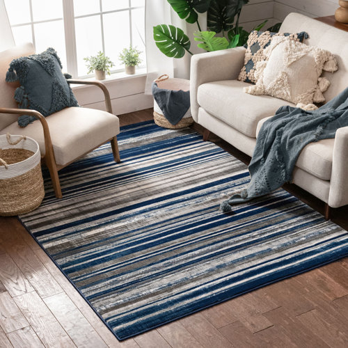 Well Woven Amba Blue/Grey Rug & Reviews | Wayfair.co.uk