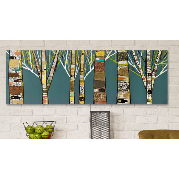 Ebern Designs Birch Tree Forest by Eli Halpin - Wrapped Canvas Print ...