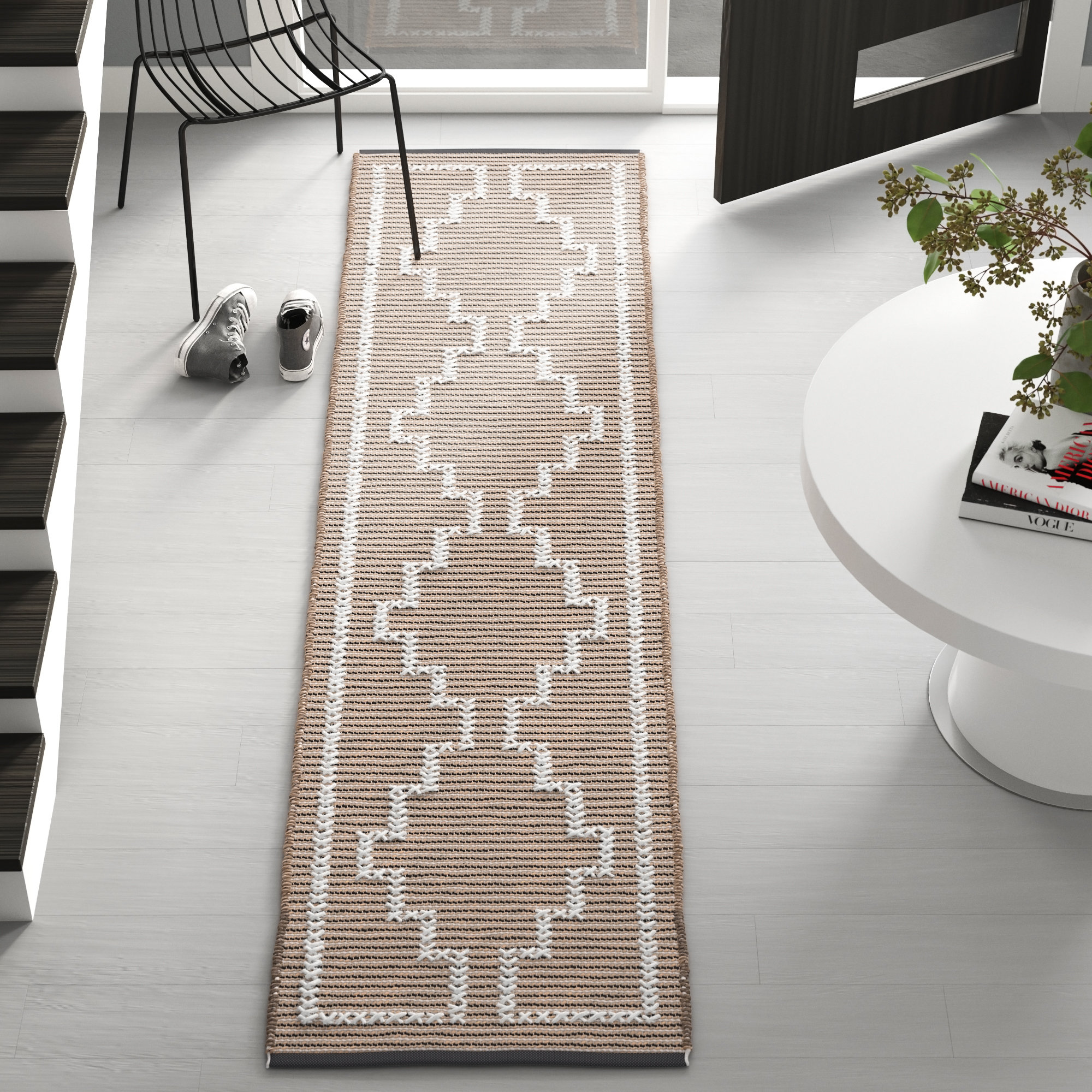 Wade Logan® Adriyel Handmade Flatweave Natural/Ivory Rug | Wayfair