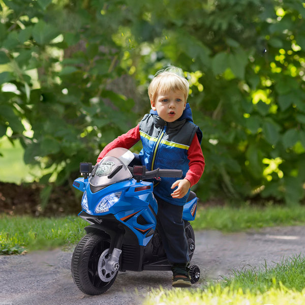 Aosom Kids Electric Police Motorcycle Ride-on Toy | Wayfair