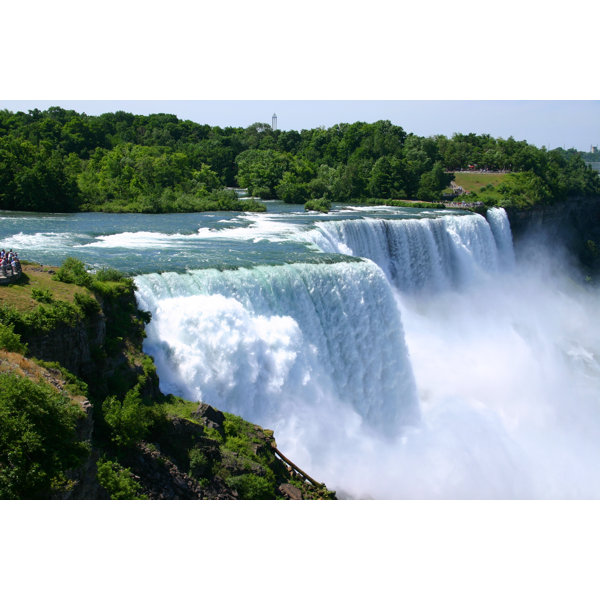 Ebern Designs Niagara Falls by - Wrapped Canvas Photograph | Wayfair