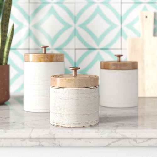 Mistana™ 3 Piece Kitchen Canister Set & Reviews | Wayfair