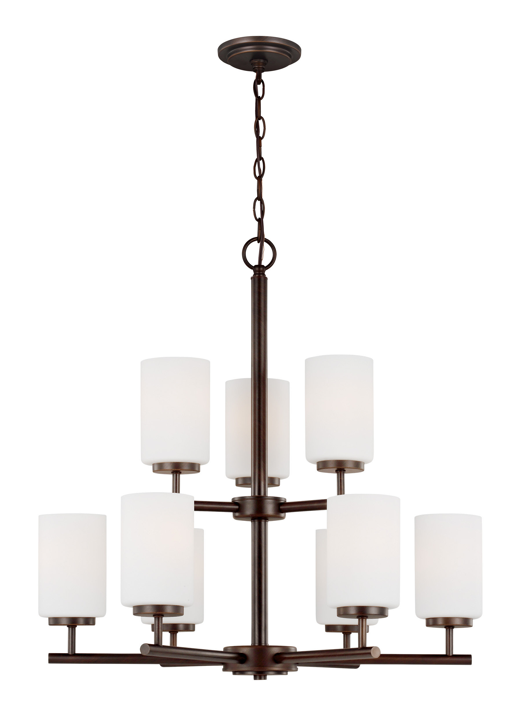 Latitude Run® Locklan 9 - Light Tiered Chandelier & Reviews | Wayfair