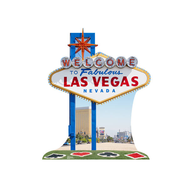 Star Cutouts Vegas Sign Cardboard Standup | Wayfair