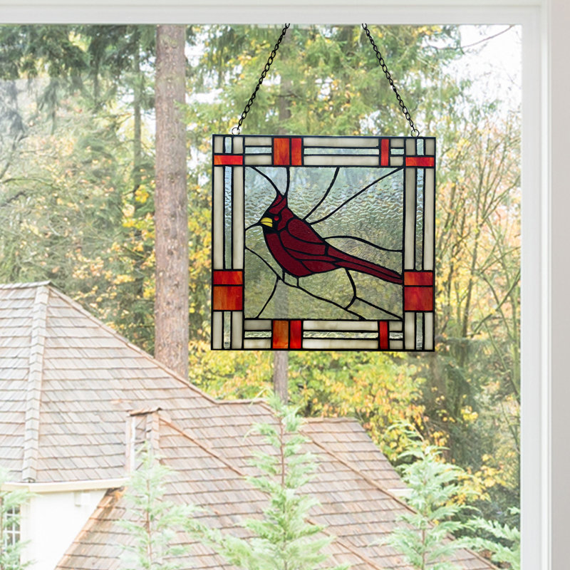 Red Barrel Studio® Cardinal Glass Window Panel & Reviews | Wayfair