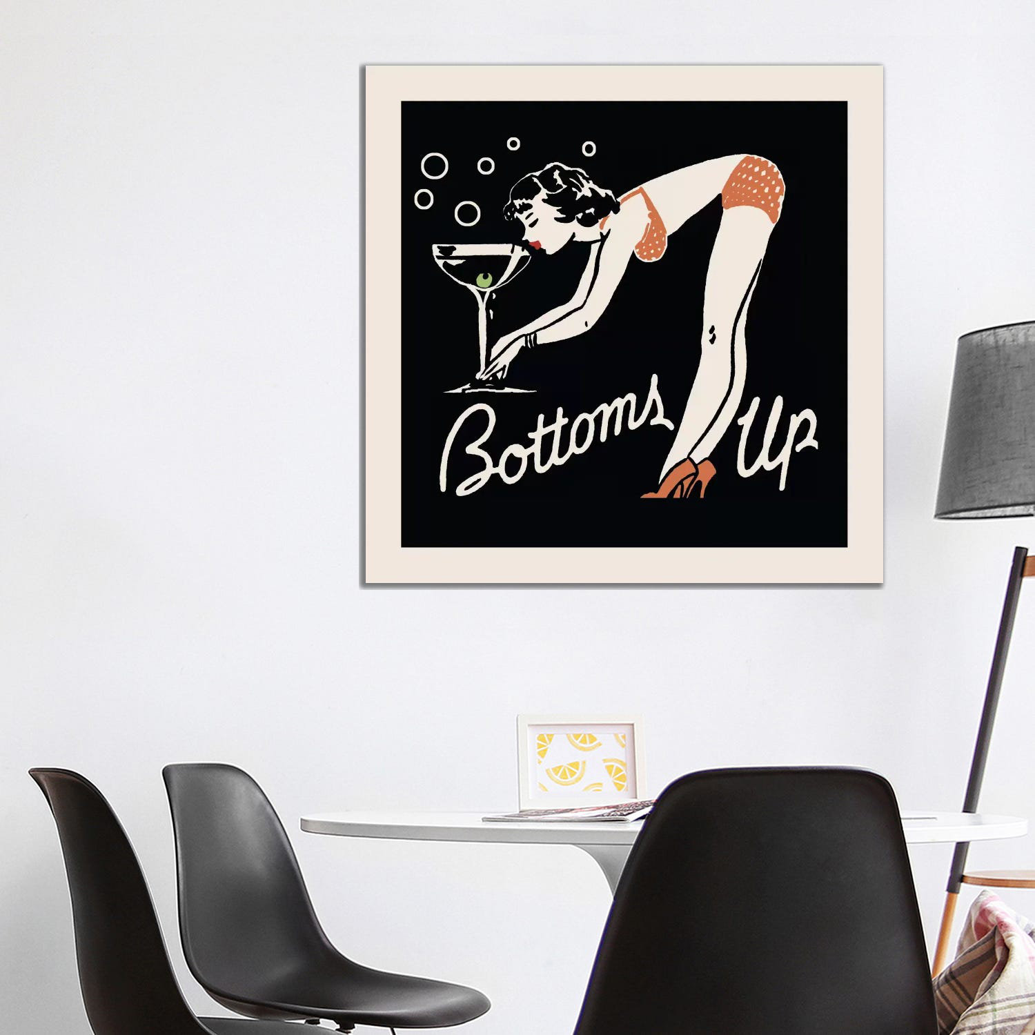 Ophelia & Co. Bottoms Up - Vintage Ad Poster by - Wrapped Canvas ...