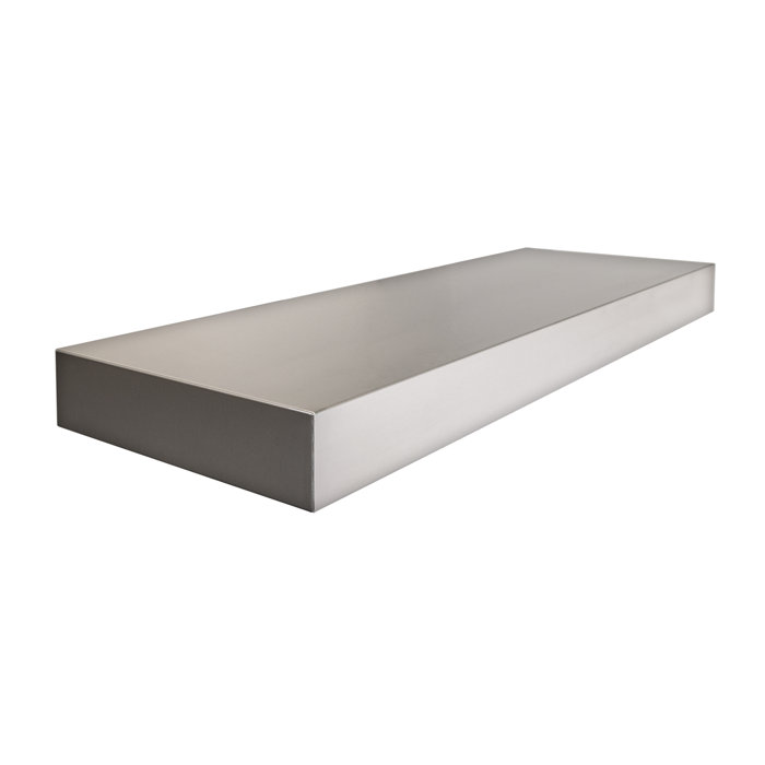 Latitude Run® Stainless Steel Floating Shelf & Reviews | Wayfair