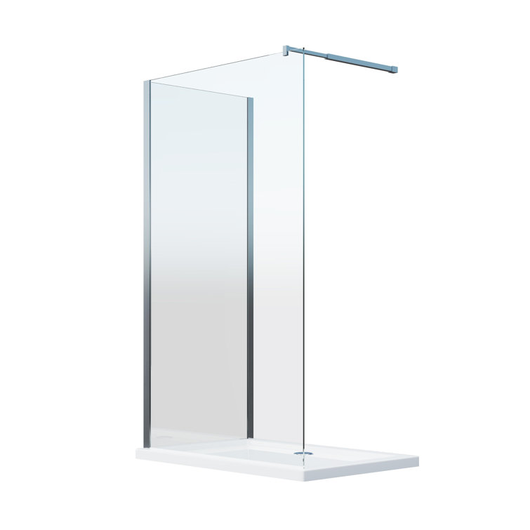 Ebern Designs Gerid Rectangle Walk In Shower Enclosure – 2000 x 1100 mm ...