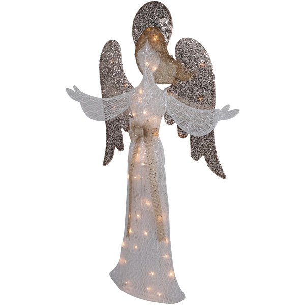 Northlight Lighted Angel Figurine | Wayfair