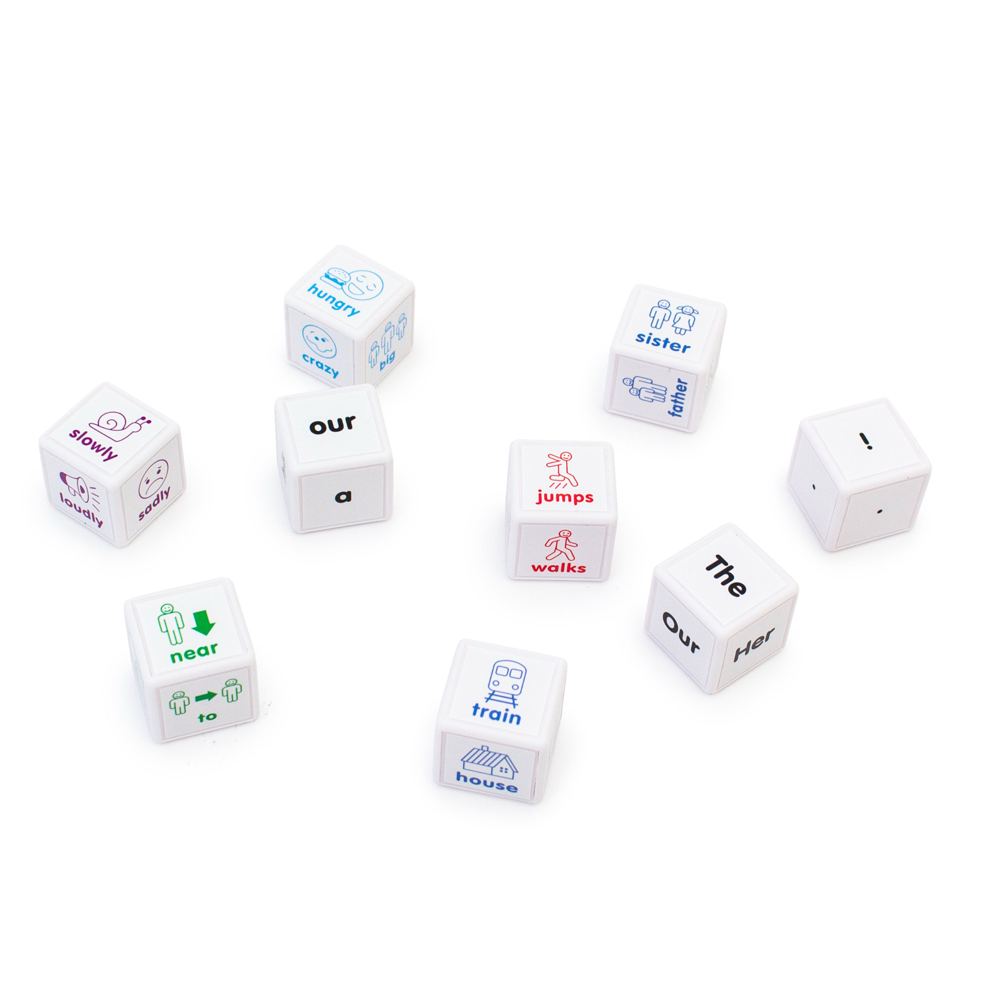 Junior Learning Sentences Cubes Educational Learning Nine Cubes to ...