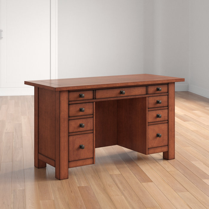 Three Posts™ Rotherham 54" Executive Desk & Reviews | Wayfair
