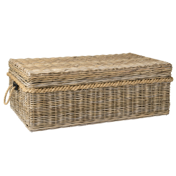 Sand & Stable Kent Wicker Trunk & Reviews | Wayfair