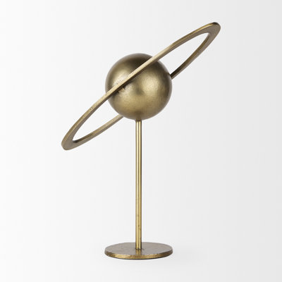 Mercer41 Kurk Gold Metal Solar System Ornament | Wayfair