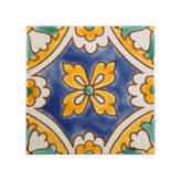 Casablanca Market Mediterranean 4" x 4" Ceramic Carthage Decorative ...