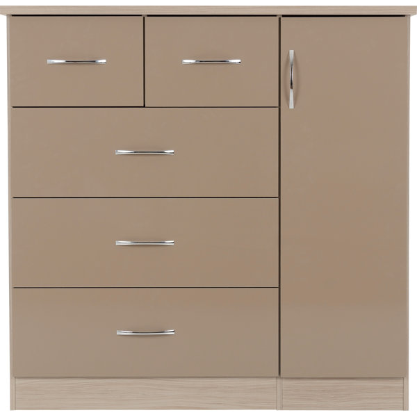 Zipcode Design Cascio 1 Door Manufactured Wood Wardrobe & Reviews ...