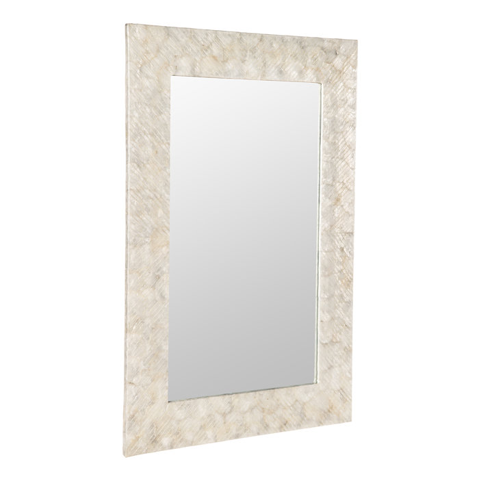 Bay Isle Home Bette Rectangle Shell Wall Mirror | Wayfair