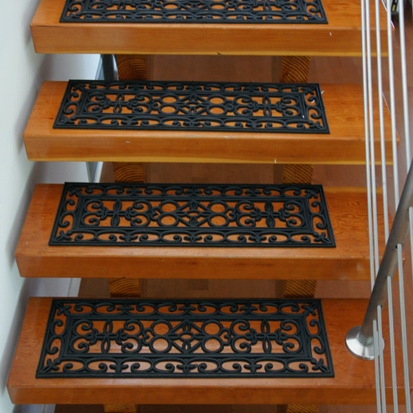 Rubber-Cal, Inc. Regal Black Stair Treads & Reviews | Wayfair