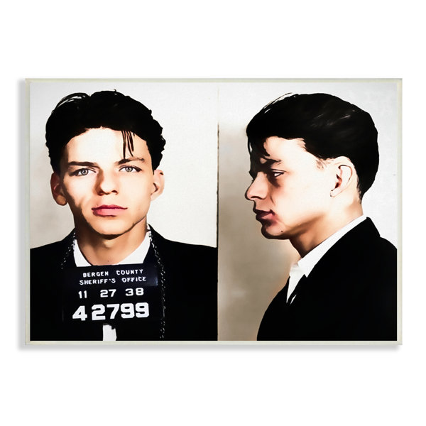 Stupell Industries Frank Sinatra Mugshot Bergen County Jail Photography ...