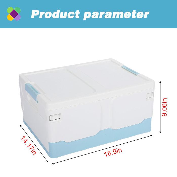 Rebrilliant Foldable Plastic Box | Wayfair