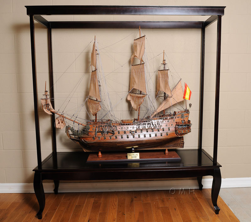 Old Modern Handicrafts 75'' H x 65'' W Wood Trophy Display Case | Wayfair