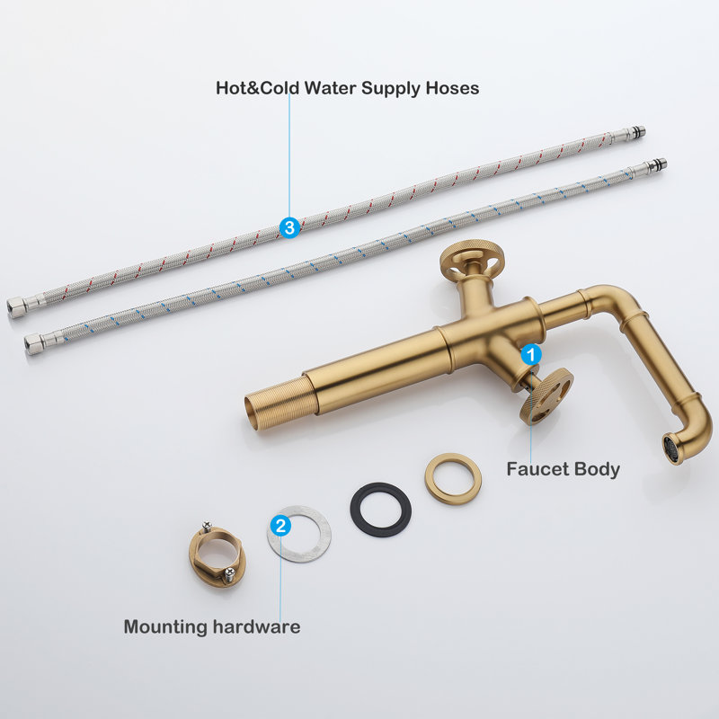 Inhouse Single Hole Faucet 2-handle Bathroom Faucet | Wayfair