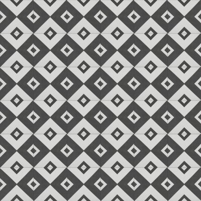 Merola Tile Twenties Vertex Mini 4" x 4" Ceramic Patterned Wall & Floor ...