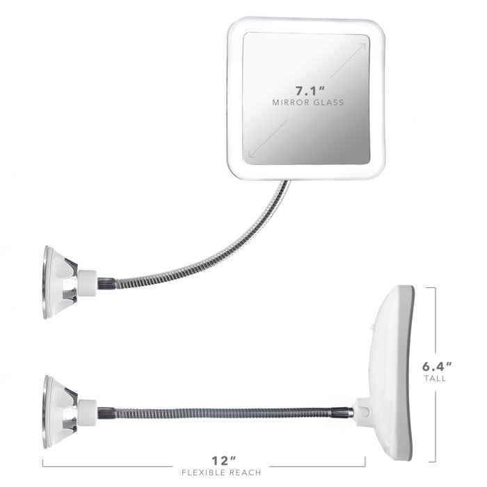 Fancii Modern Lighted Magnifying Makeup Mirror & Reviews | Wayfair