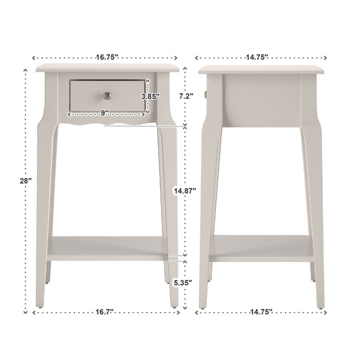 Three Posts™ Hague 28'' Tall End Table with Storage & Reviews | Wayfair